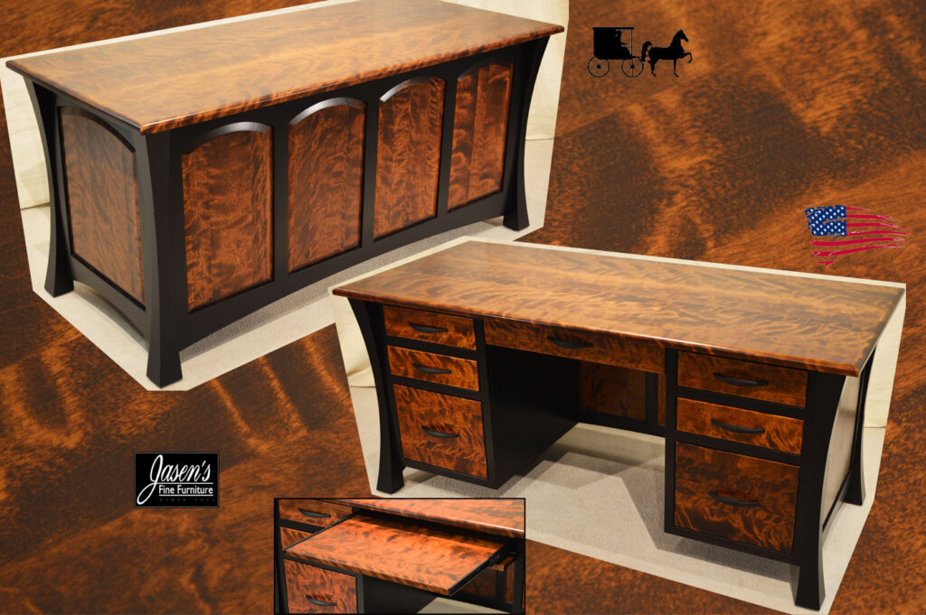 Amish Elmo Executive Desk - Jasen's Fine Furniture- Since 1951